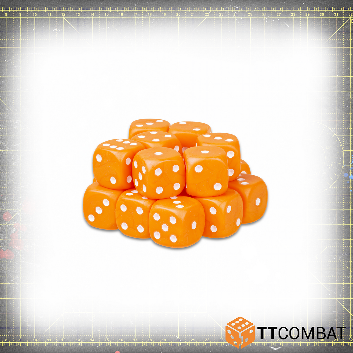 Orange D6 Dice (20) – TTCombat