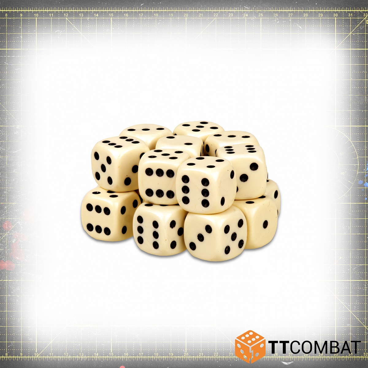 Ivory D6 Dice (20) – TTCombat