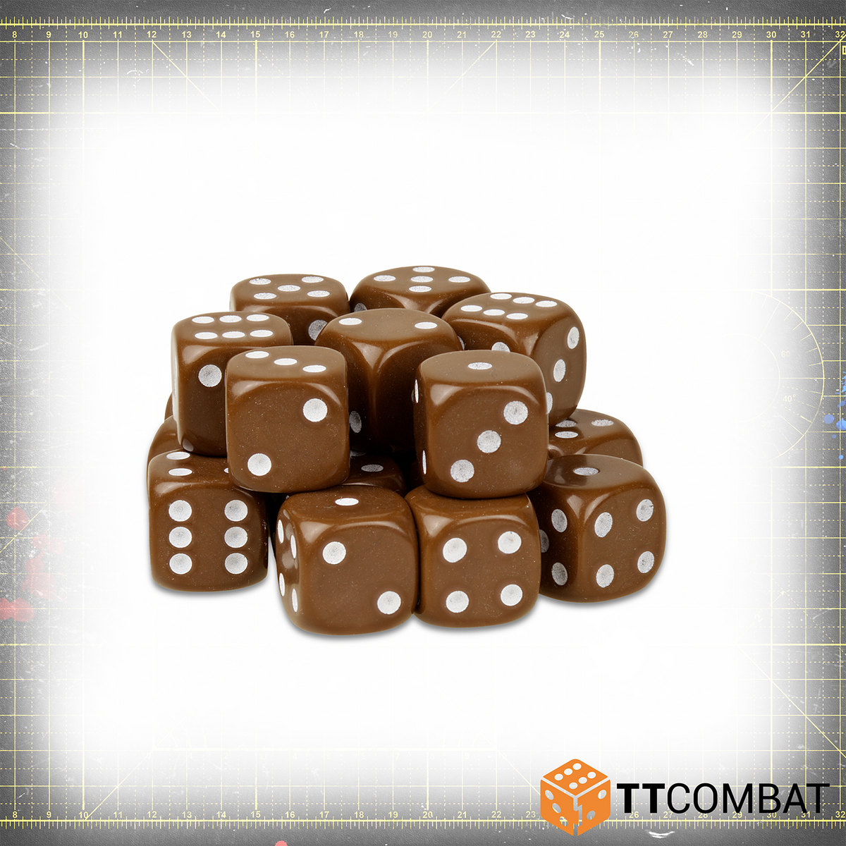 Brown D6 Dice (20) – TTCombat