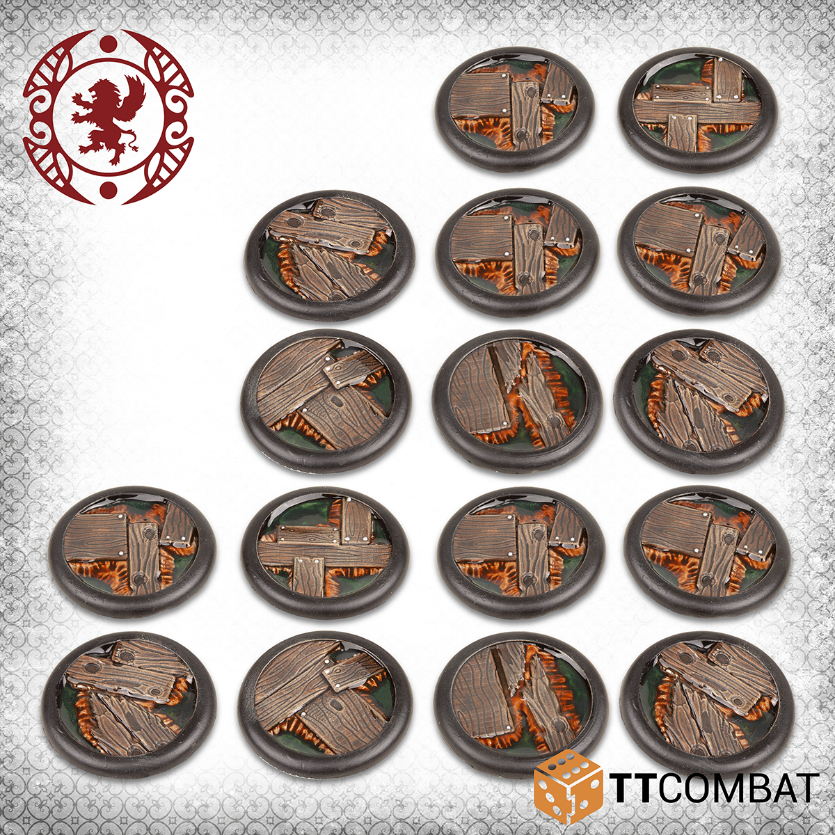 30mm Sunken Wood Bases – TTCombat
