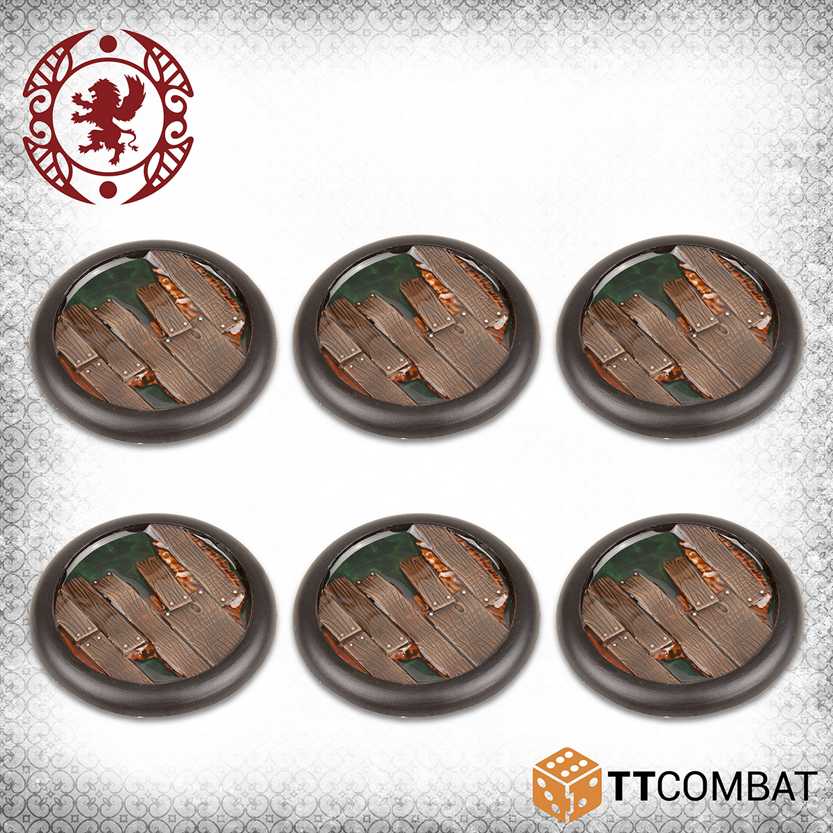 50mm Sunken Wood Bases – TTCombat